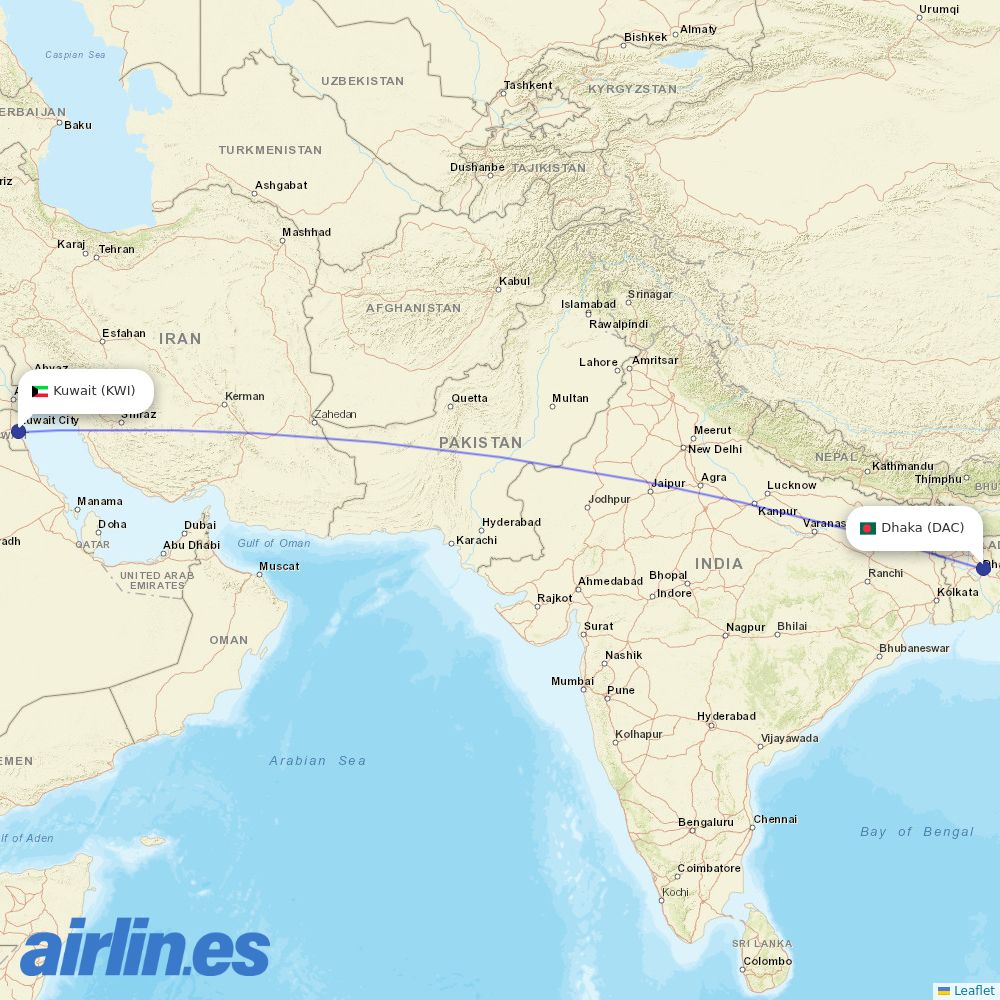 Jazeera Airways airline - J9 - flights, airports | airlin.es