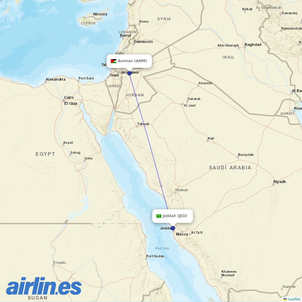 Royal Jordanian airline - RJ - flights, airports | airlin.es