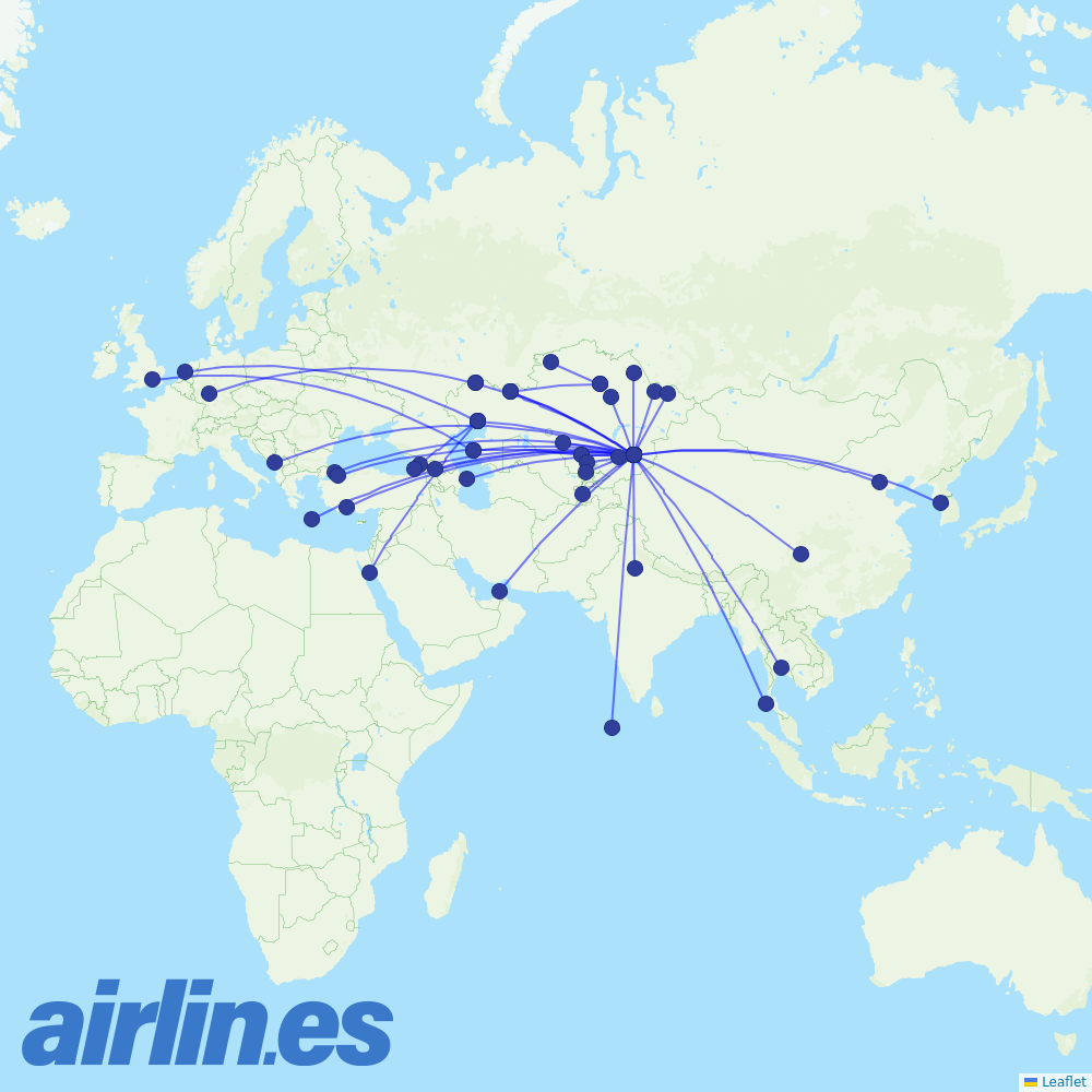 Air Astana airline - KC - flights, airports | airlineinformation.com