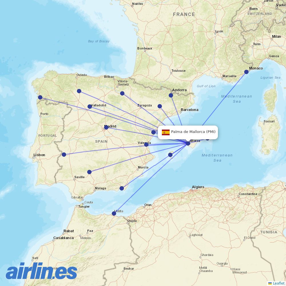 Iberia flights and destinations from Palma de Mallorca (PMI) 2026 ...